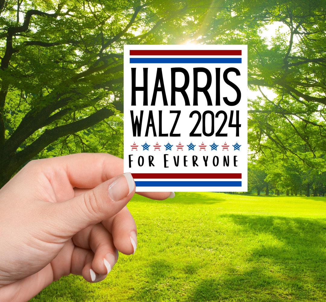 Harris Walz 2024 Sticker, a Campaign for Everyone, Decal for Water ...