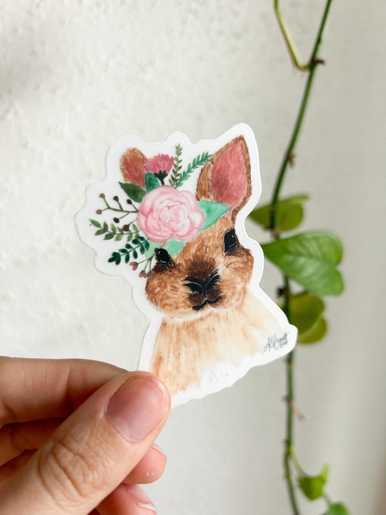 Bunny Sticker - Etsy