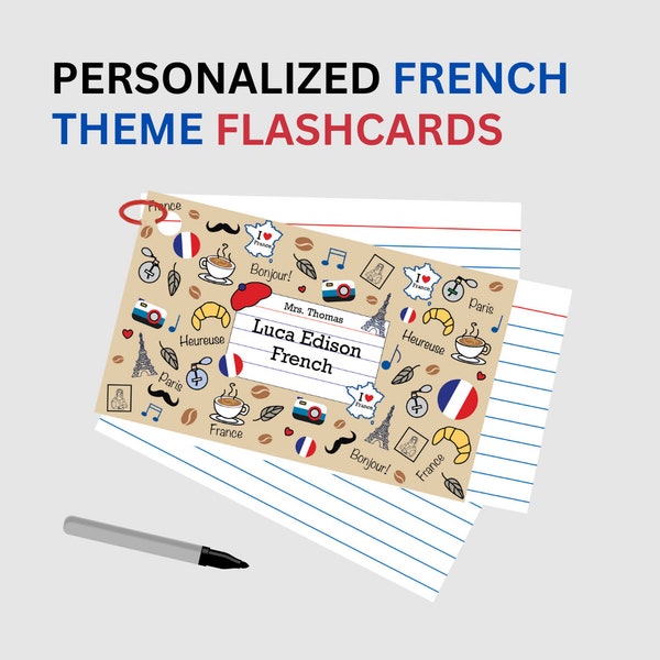 France Flashcards - Etsy