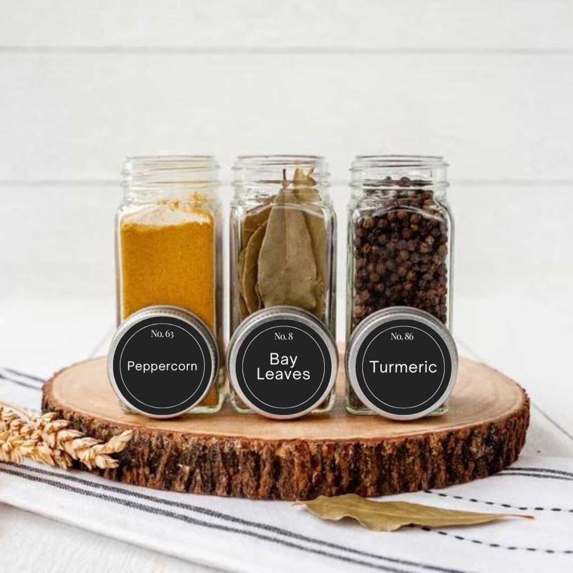 Printable Round Spice Labels, Spice Jar Organizers, Home Decor ...