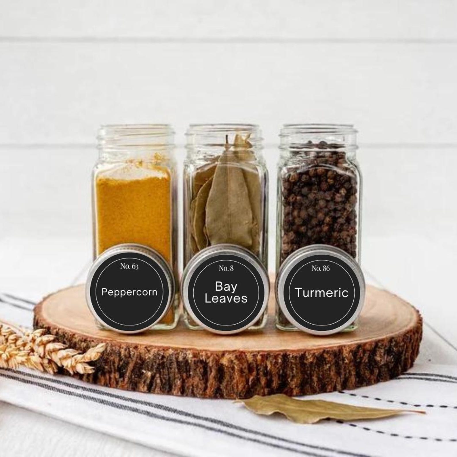 Printable Round Spice Labels, Spice Jar Organizers, Home Decor ...