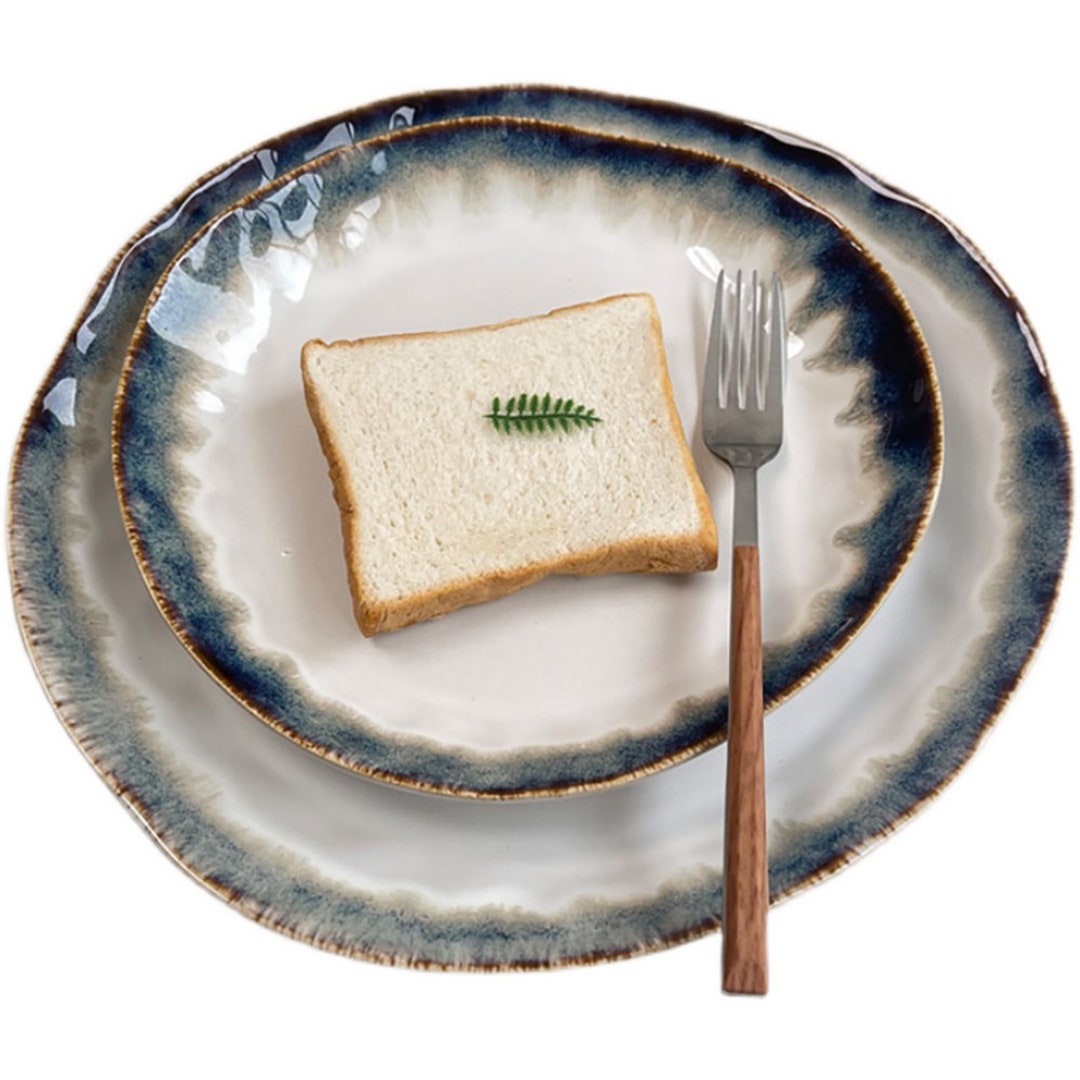 Kitchen Dinnerware Ceramic Plates Set Stoneware Pottery - Etsy