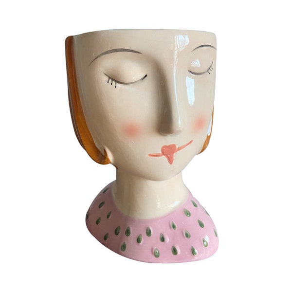 Painted Face Flower Pots - Etsy