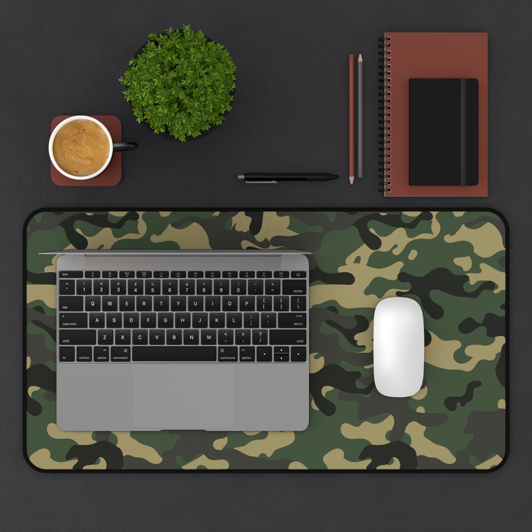 Camo Desk Mat, Camouflage Mouse Pad, Military Style Desk Accessory ...