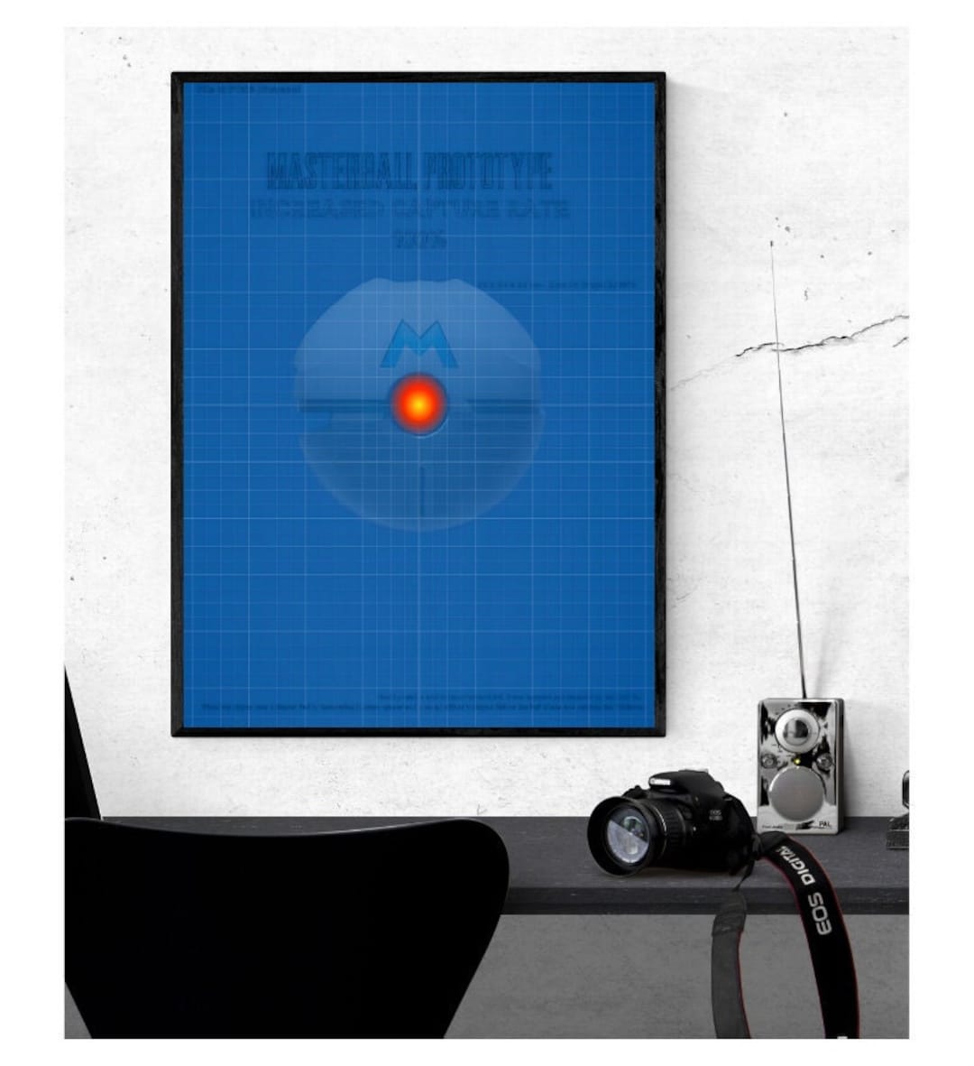 Masterball Secret Blueprint Concept Pokemon Art Framed Print - Etsy