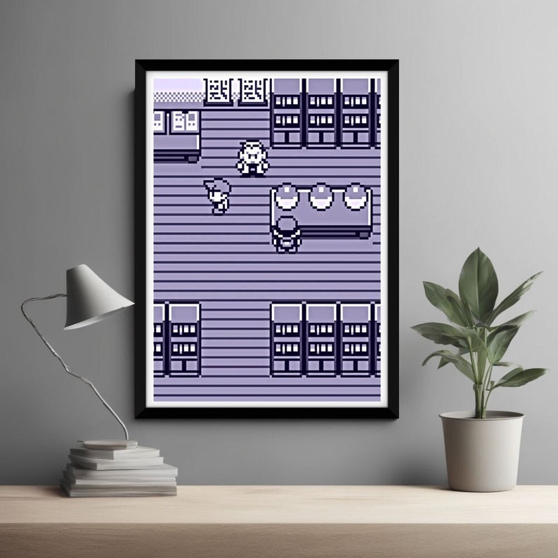 Pokemon Professor Oak Lab Framed Print - Exclusive Artwork for Pokemon ...