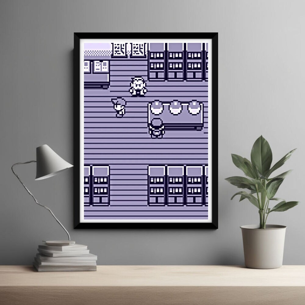 Pokemon Professor Oak Lab Framed Print - Exclusive Artwork for Pokemon ...
