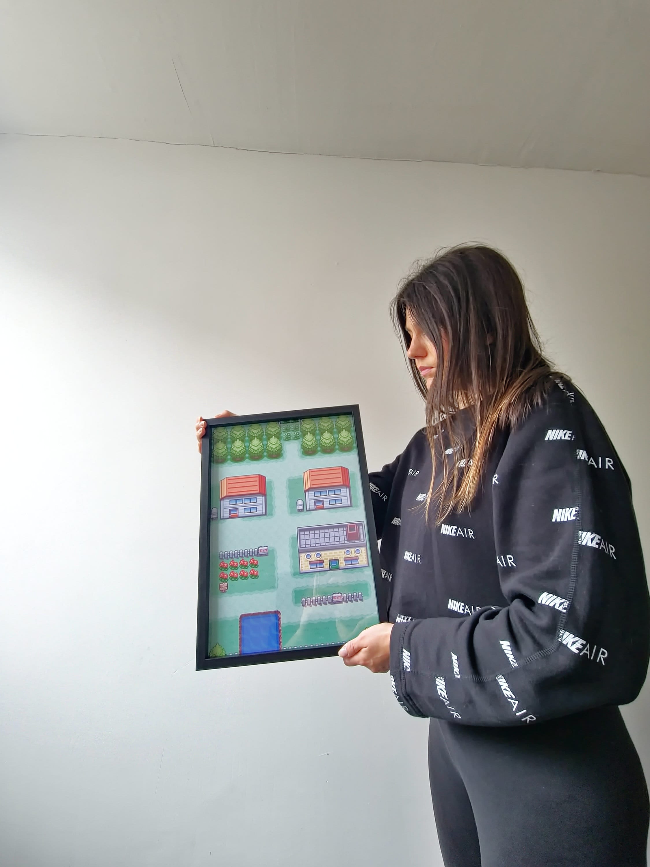 Pokemon Map Pallet Town Framed Print Poster / Pokemongift Games Room ...