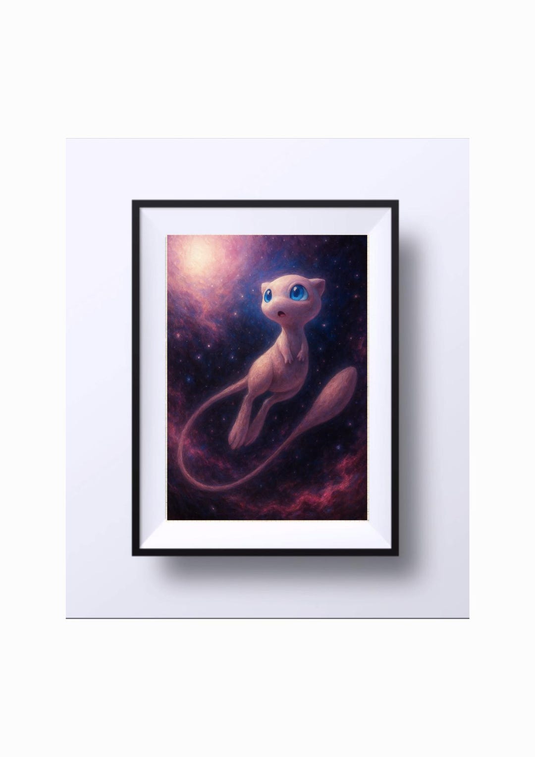 Mew Galaxy Legendary Pokemon Framed Art Print - Etsy