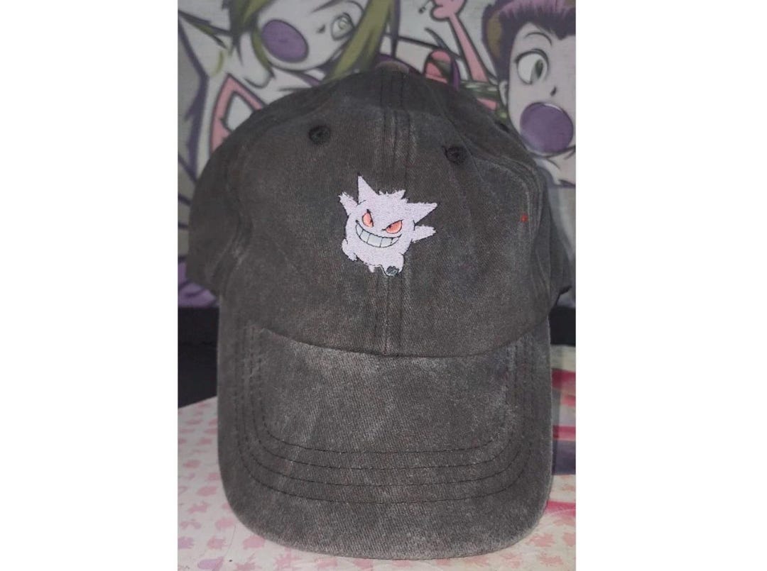 Gengar Pokemon Embroidered Hat - Cap / Gengar Goody Box - Etsy