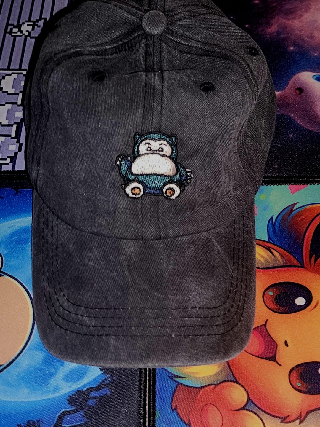 Snorlax Pokemon Embroidered Hat - Cap - Etsy