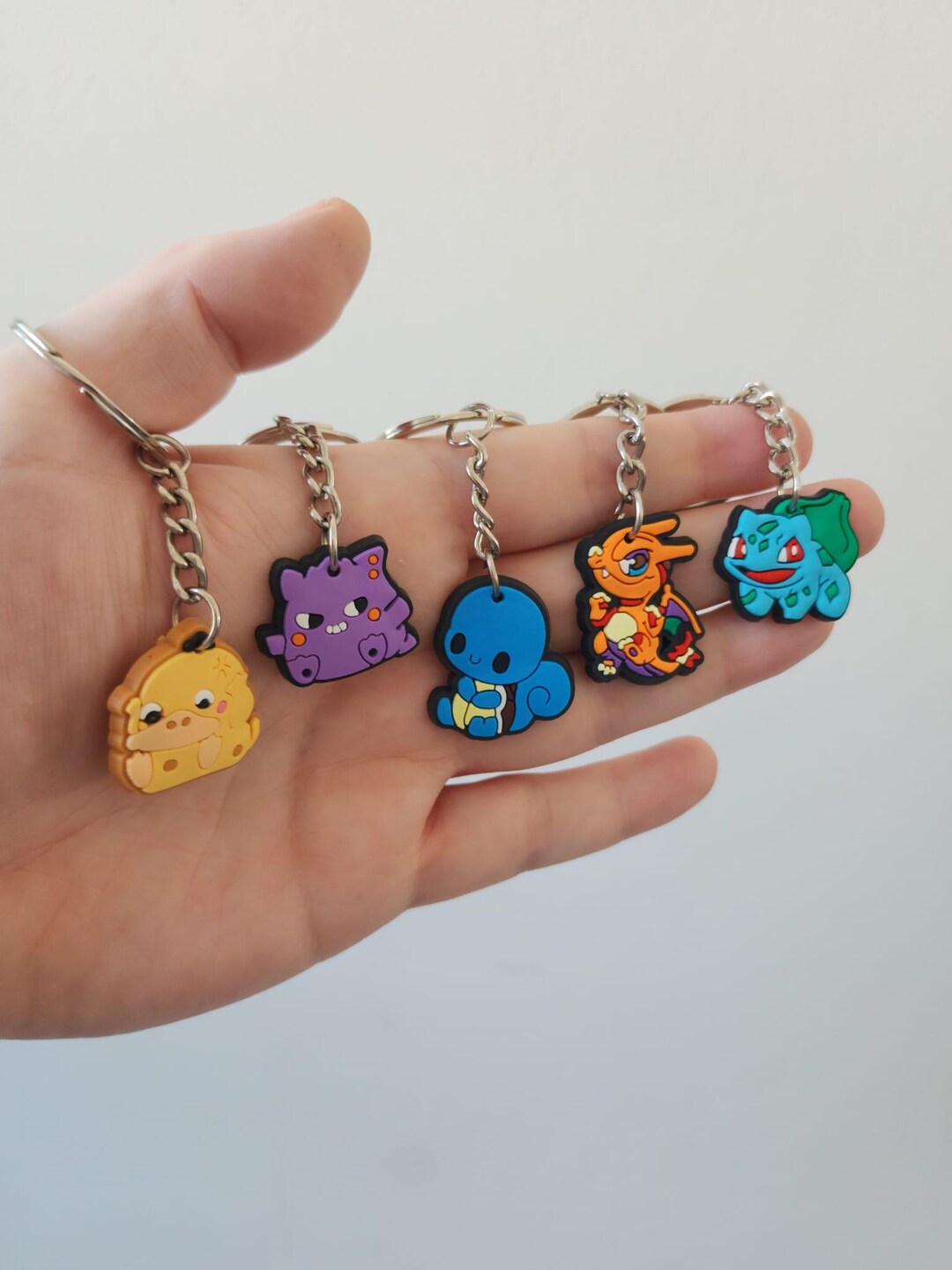 Baby Pokemon Keyring / Pokemon Keychain Gift / Gengar Charizard Pikachu ...