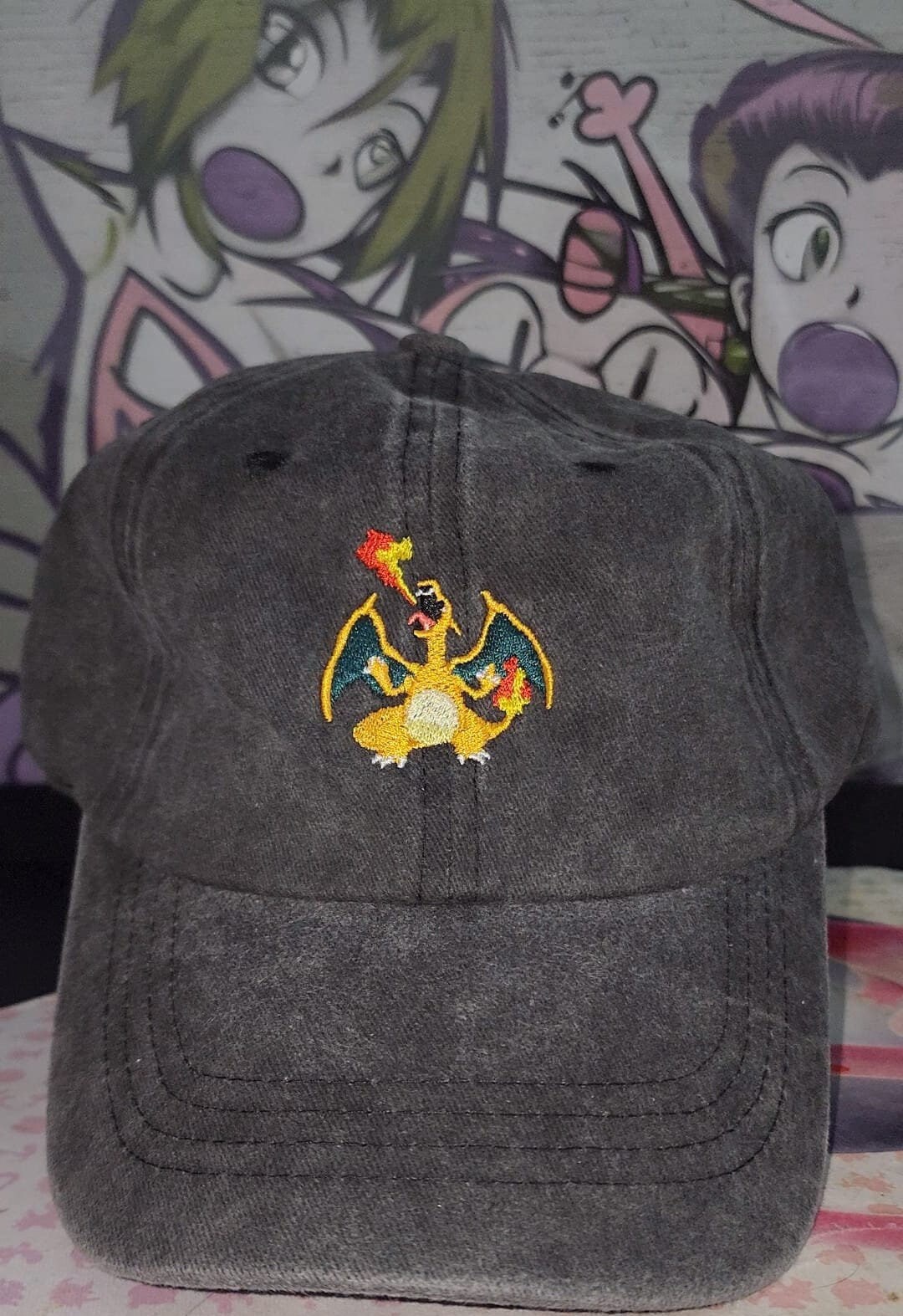 Charizard Pokemon Embroidered Hat - Cap / Charizard Goody Box - Etsy UK