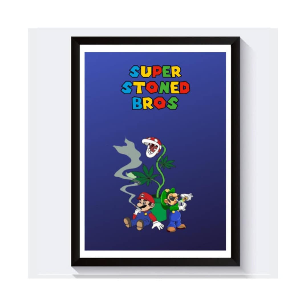 Super Stoner Bros Gaming Print Design - Etsy