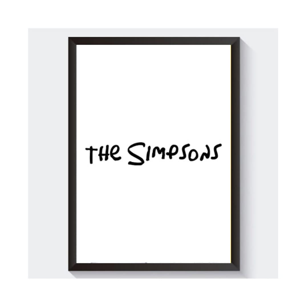 The Simpsons Classic Framed Print - Etsy