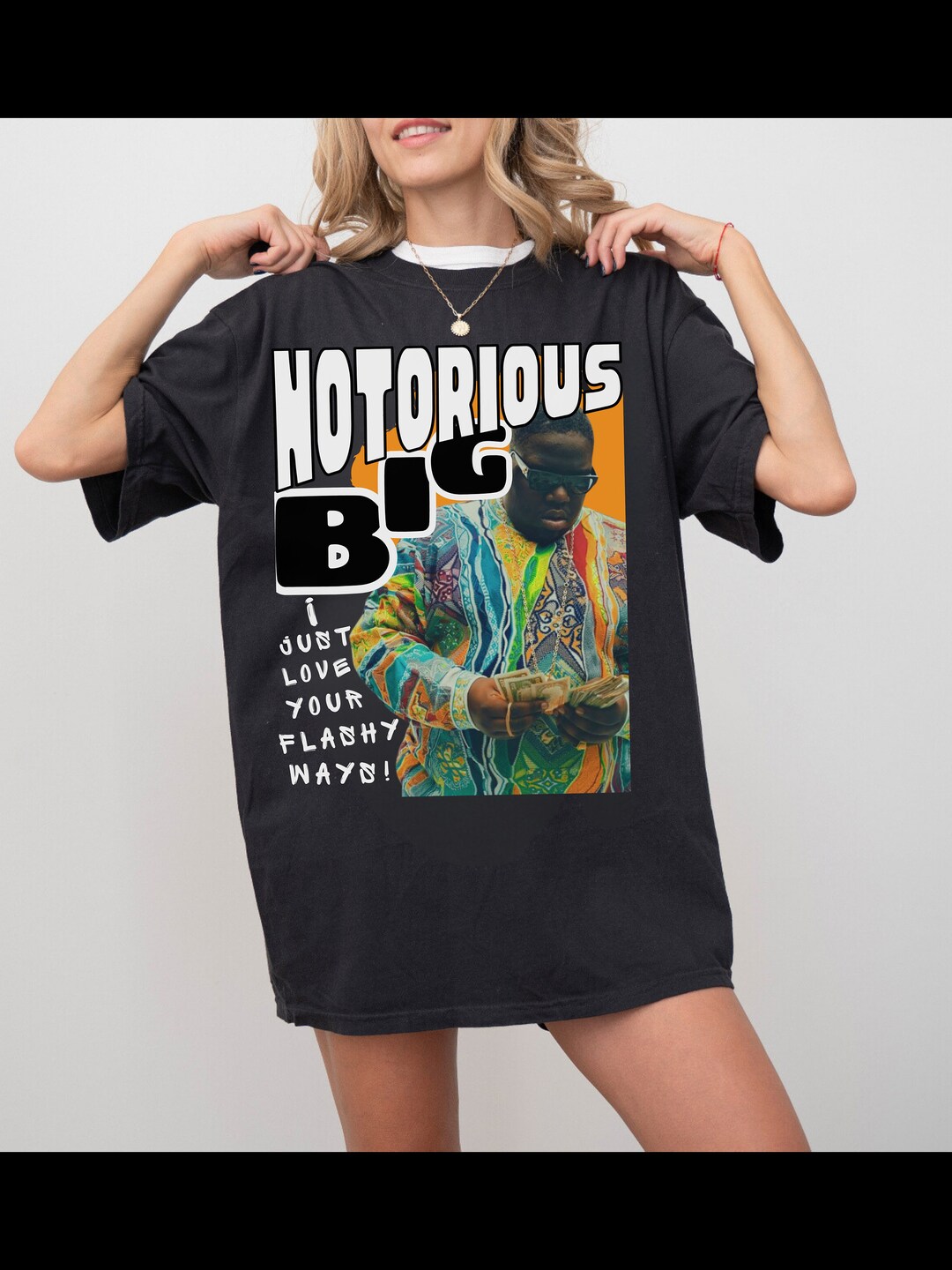 Notorious BIG Tee Vintage Rapper Shirt Bootleg Biggie Smalls Graphic ...