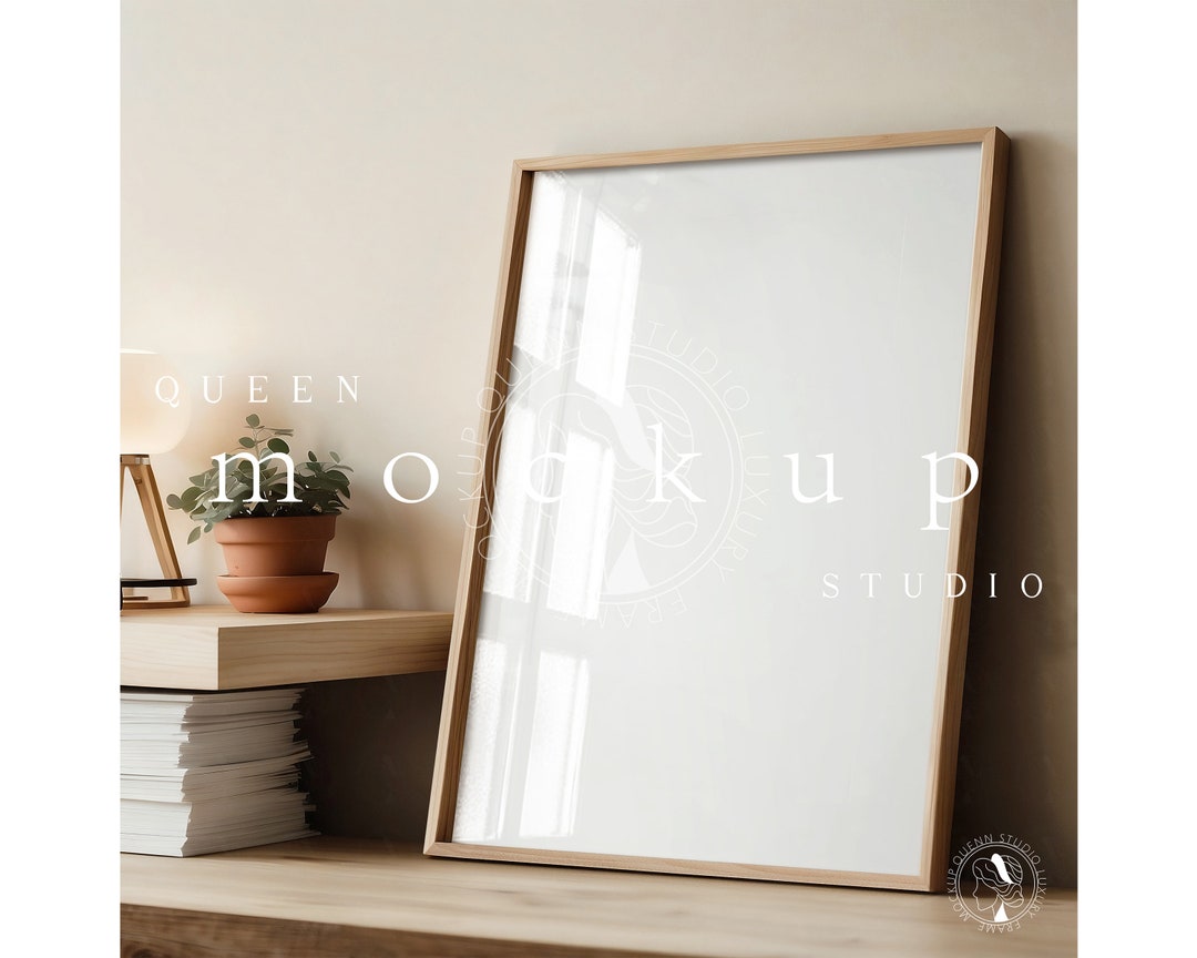 Frame Mockup, Wood Frame Mockup, Single Frame Mockup,8x11 DIN A Size ...
