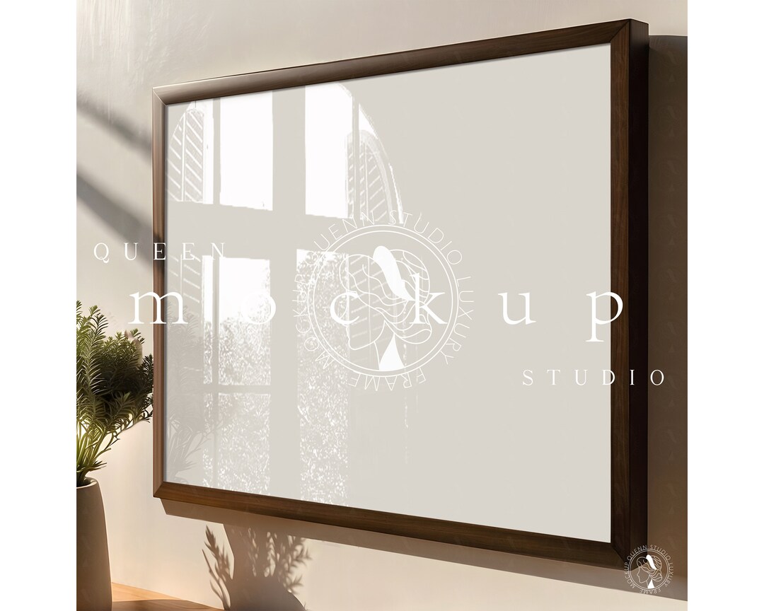 Close up Frame Mockup, Wallpaper Mockup, Frame Mockup, DIN A4 Photoshop ...