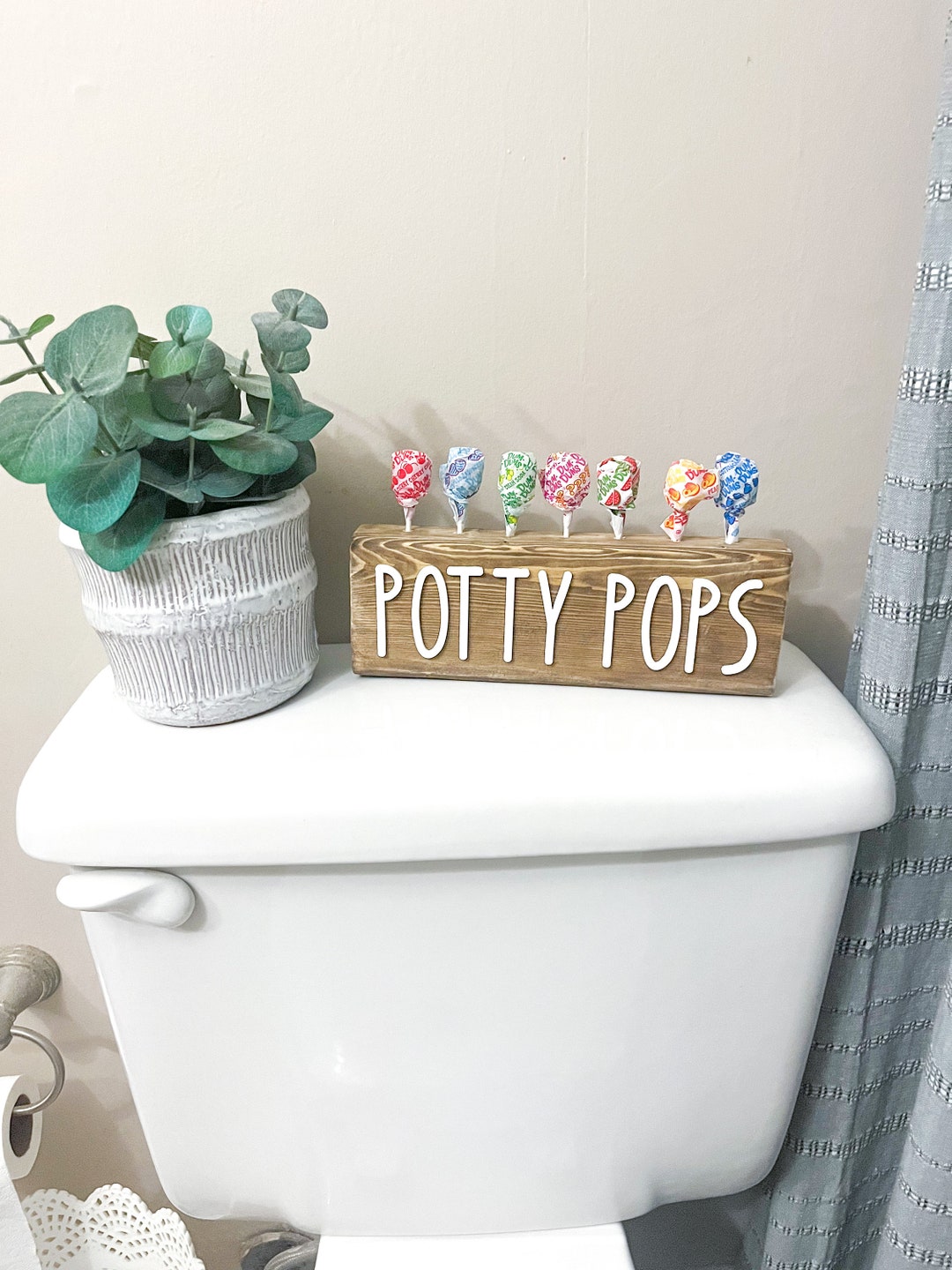 Potty Pop Holder- Make Potty Training Fun and Easy - Etsy
