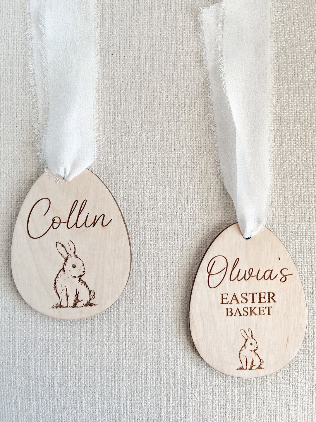 Easter Basket Tags Personalized Easter Basket Tags Custom Easter Bunny ...