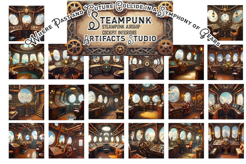Steampunk Airship Cockpit Interiors - 20 Papers for Former Aeronauts ...