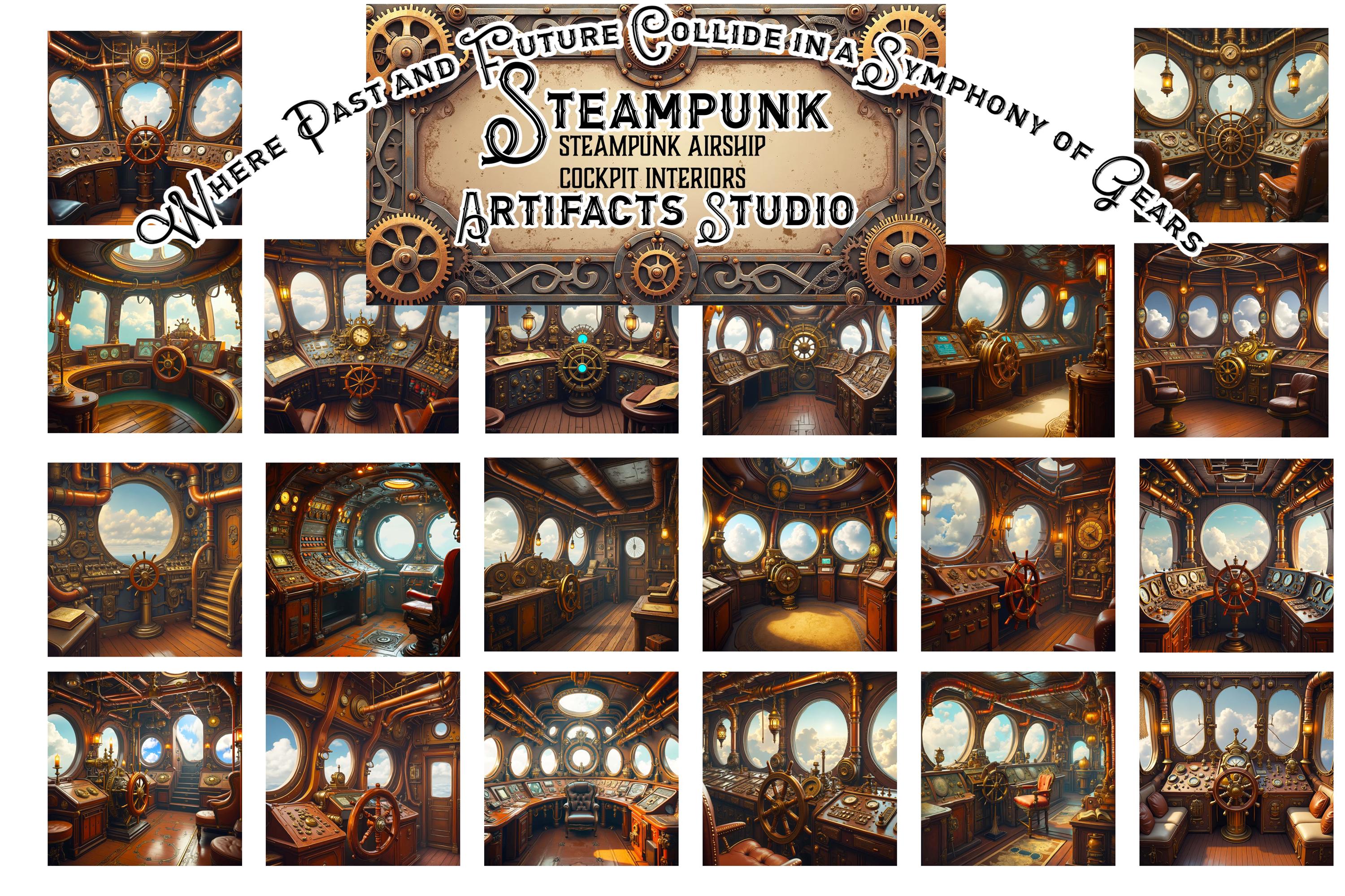 Steampunk Airship Cockpit Interiors - 20 Papers for Former Aeronauts ...