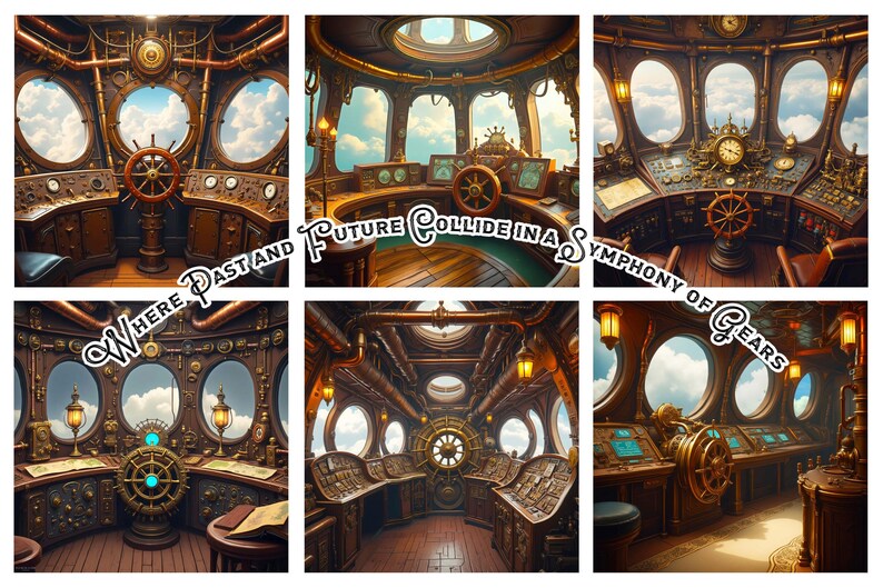 Steampunk Airship Cockpit Interiors - 20 Papers for Former Aeronauts ...