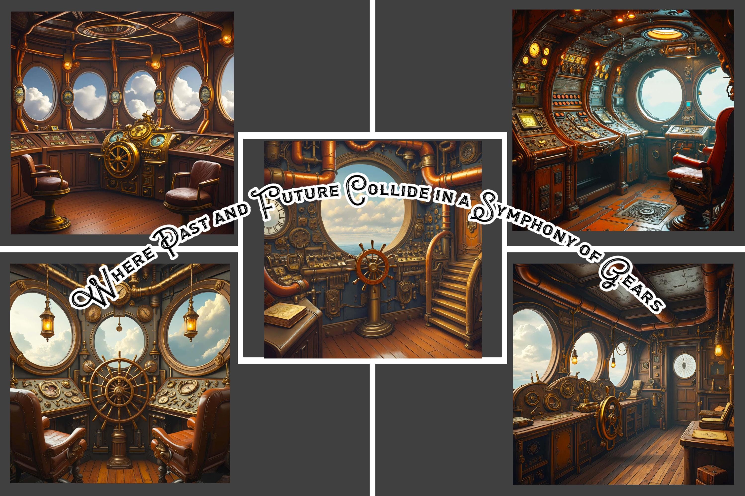 Steampunk Airship Cockpit Interiors - 20 Papers for Former Aeronauts ...