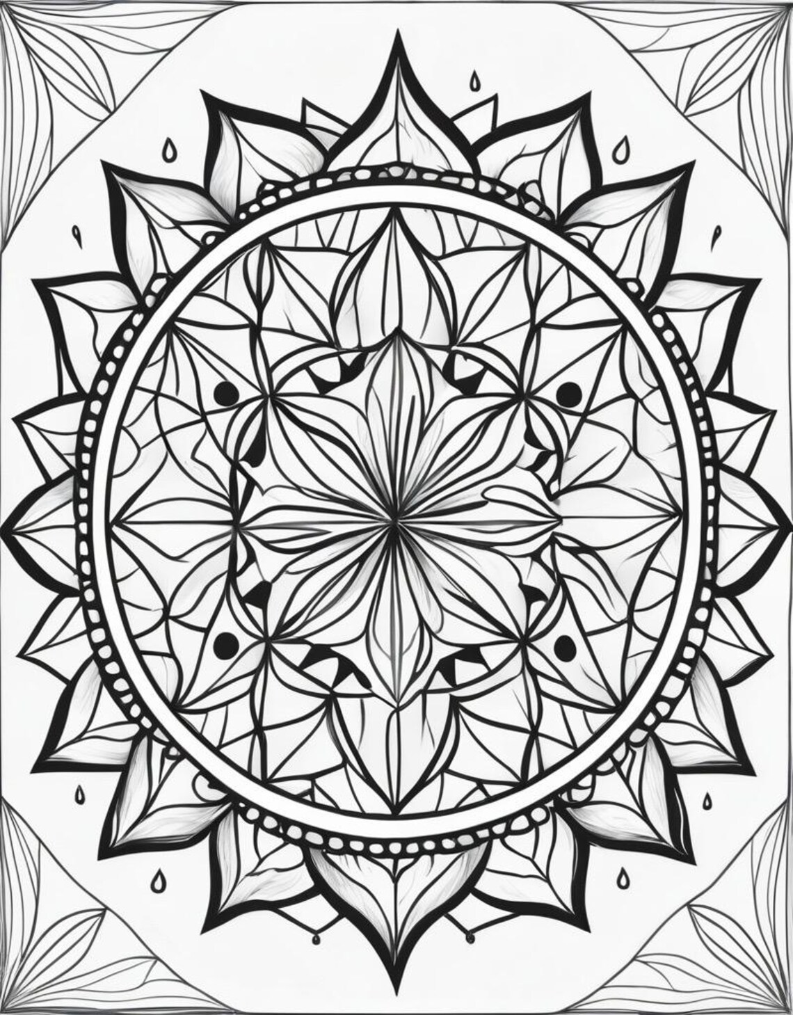 Water Themed Adult Coloring Pages - Etsy