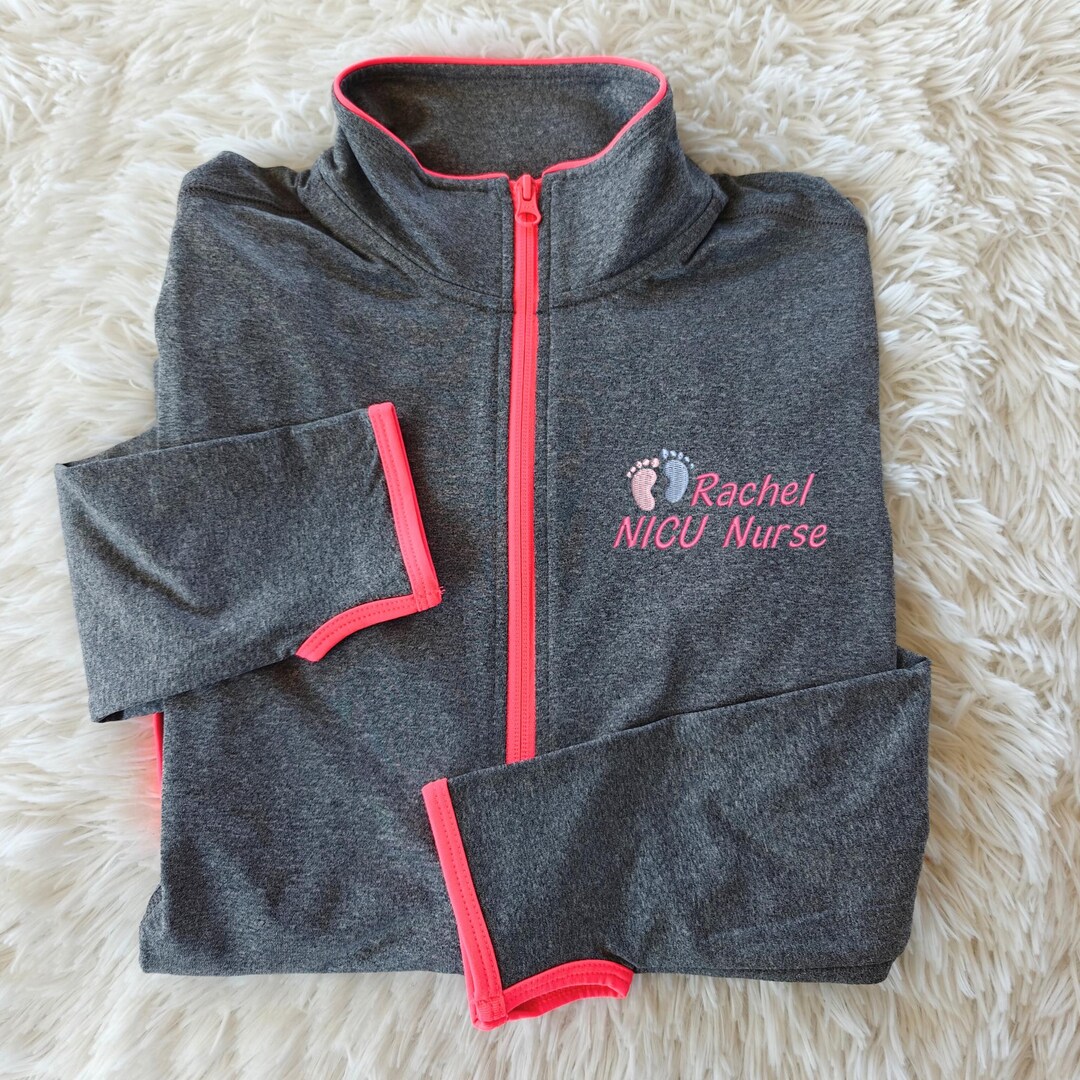 Embroidered NICU Nursing Jacket, Neonatal Doctor Office, RN Gift, Nurse ...