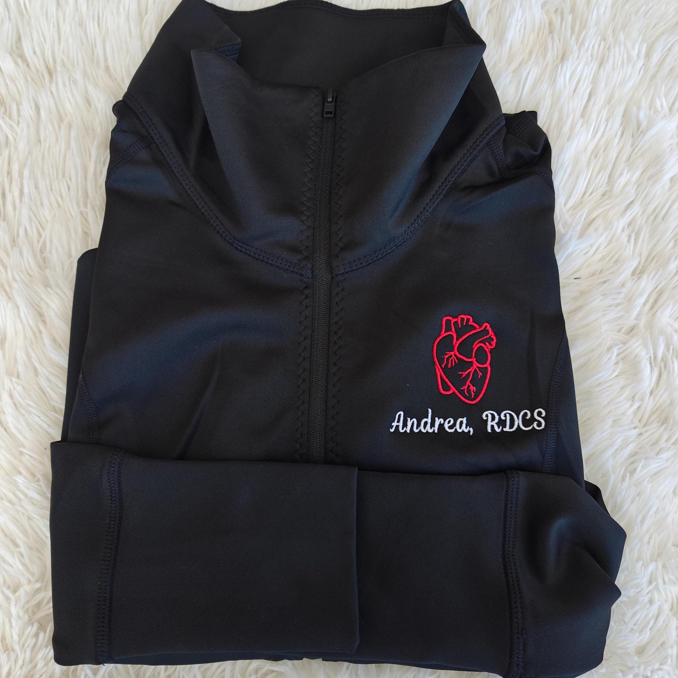Echocardiographer Full Zip up Jacket, Embroidered Cardiac Nurse Jacket ...