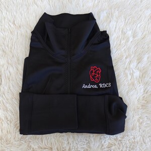 Echocardiographer Full Zip up Jacket, Embroidered Cardiac Nurse Jacket ...
