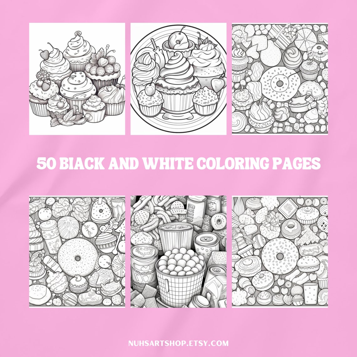 Sweets Coloring Pages for Kids |printable Coloring Pages |sweets ...