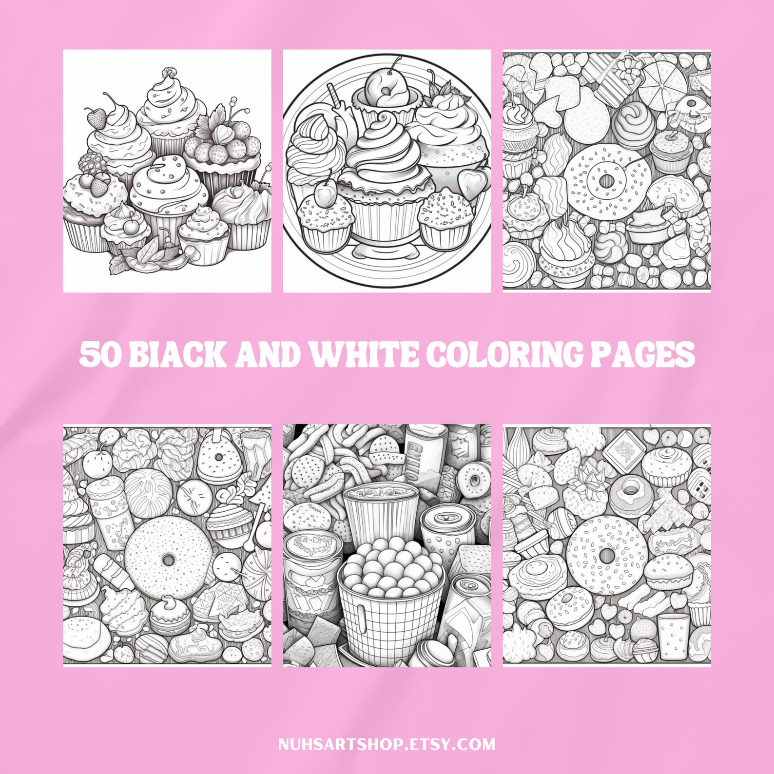Sweets Coloring Pages for Kids |printable Coloring Pages |sweets ...