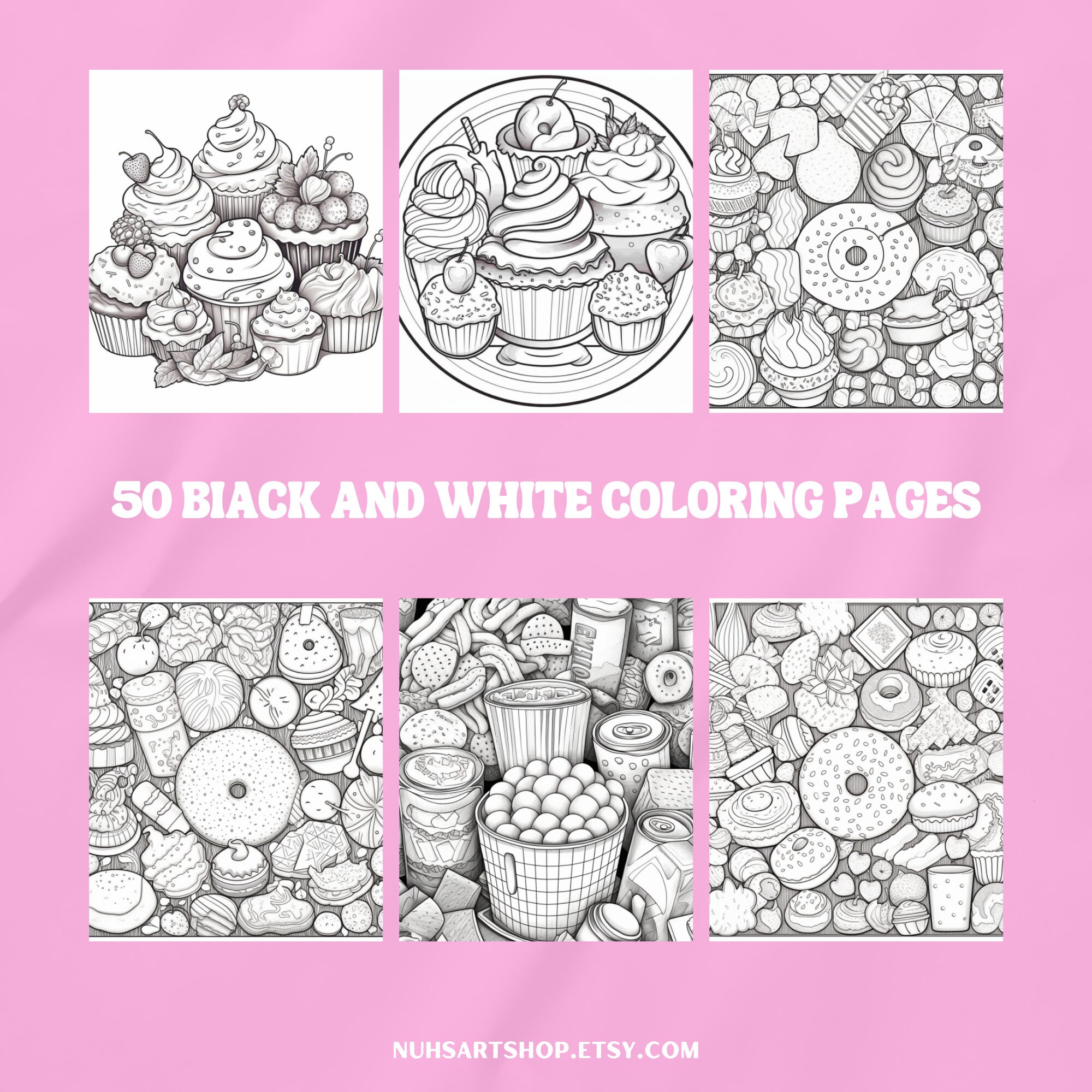 Sweets Coloring Pages for Kids |printable Coloring Pages |sweets ...