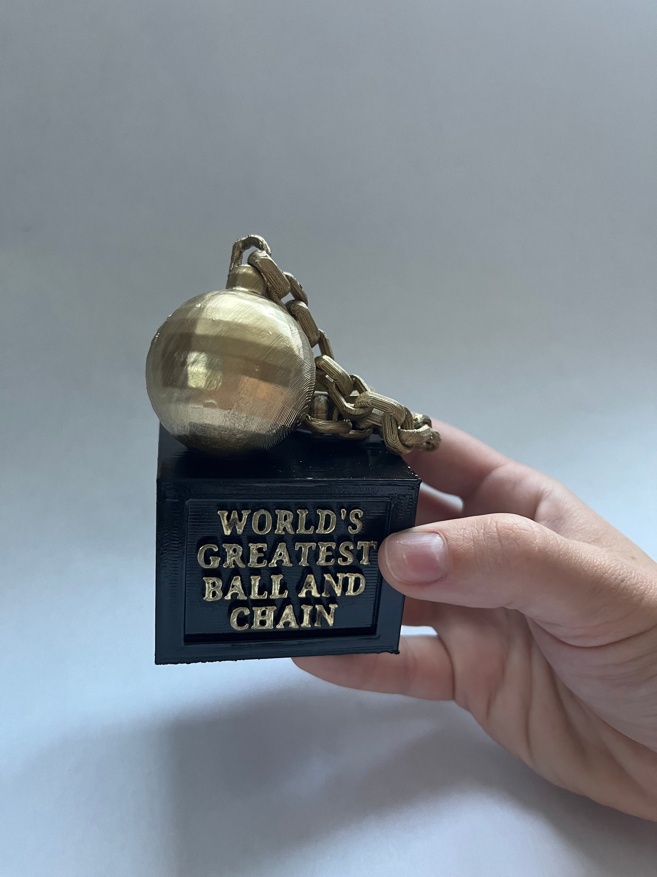 Worlds Greatest Ball and Chain Trophy, Funny Trophy, Funny Gift for Him ...
