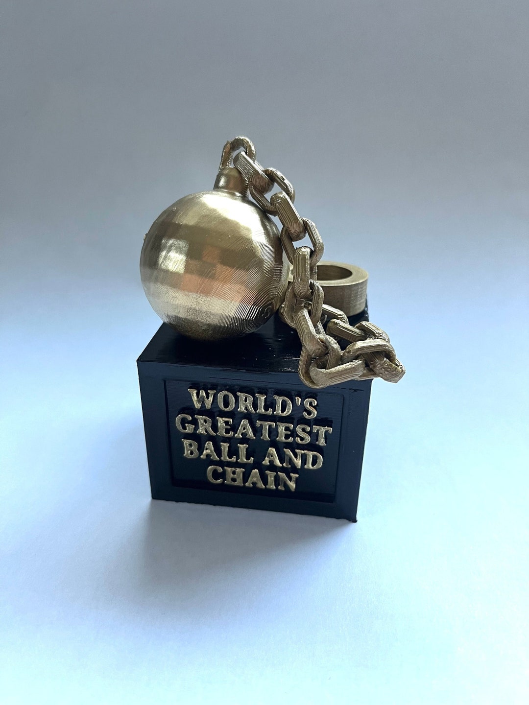 Worlds Greatest Ball And Chain Trophy Funny Trophy Funny Gift For Him