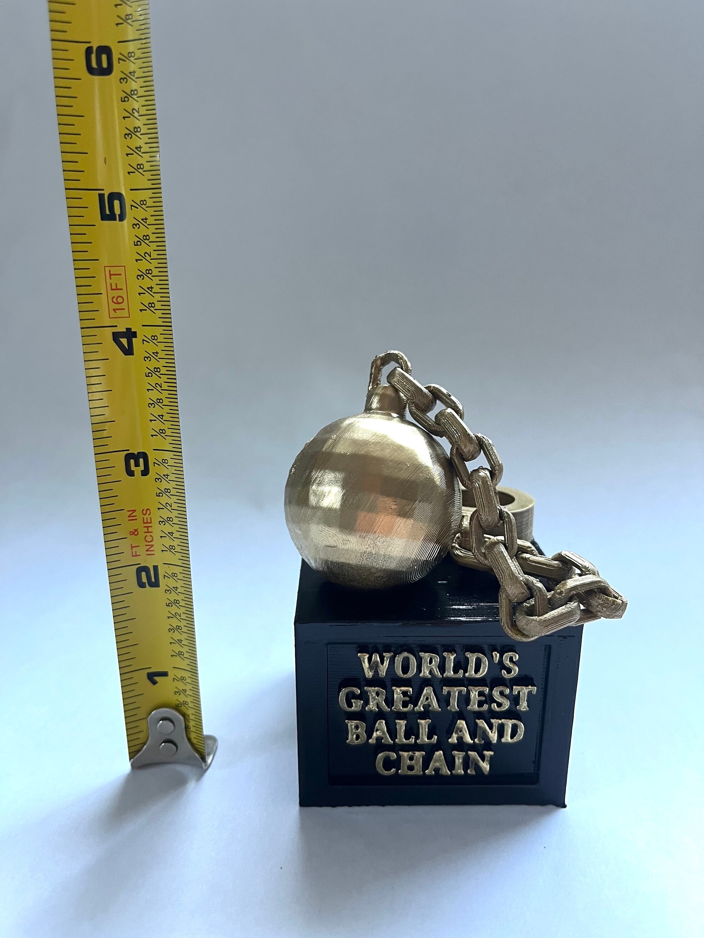 Worlds Greatest Ball and Chain Trophy, Funny Trophy, Funny Gift for Him ...