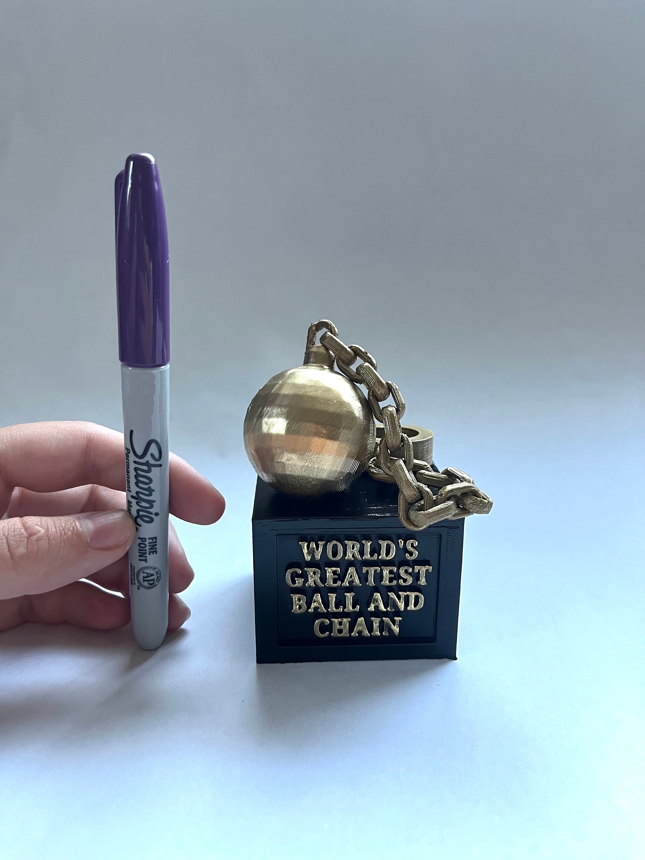 Worlds Greatest Ball and Chain Trophy, Funny Trophy, Funny Gift for Him ...