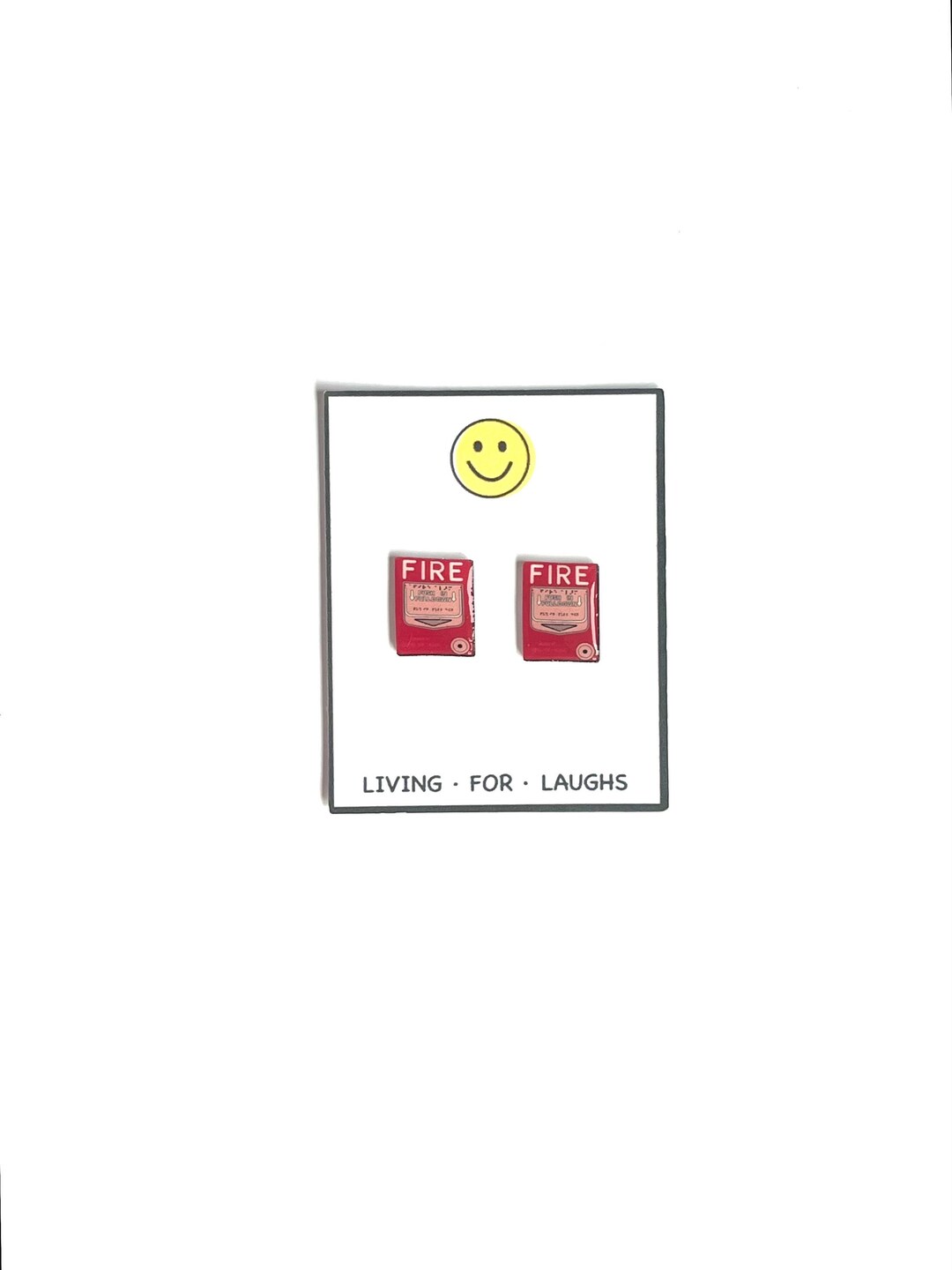 Fire Alarm Earrings, Fire Safety Earring, Unique Earrings, Personalized ...