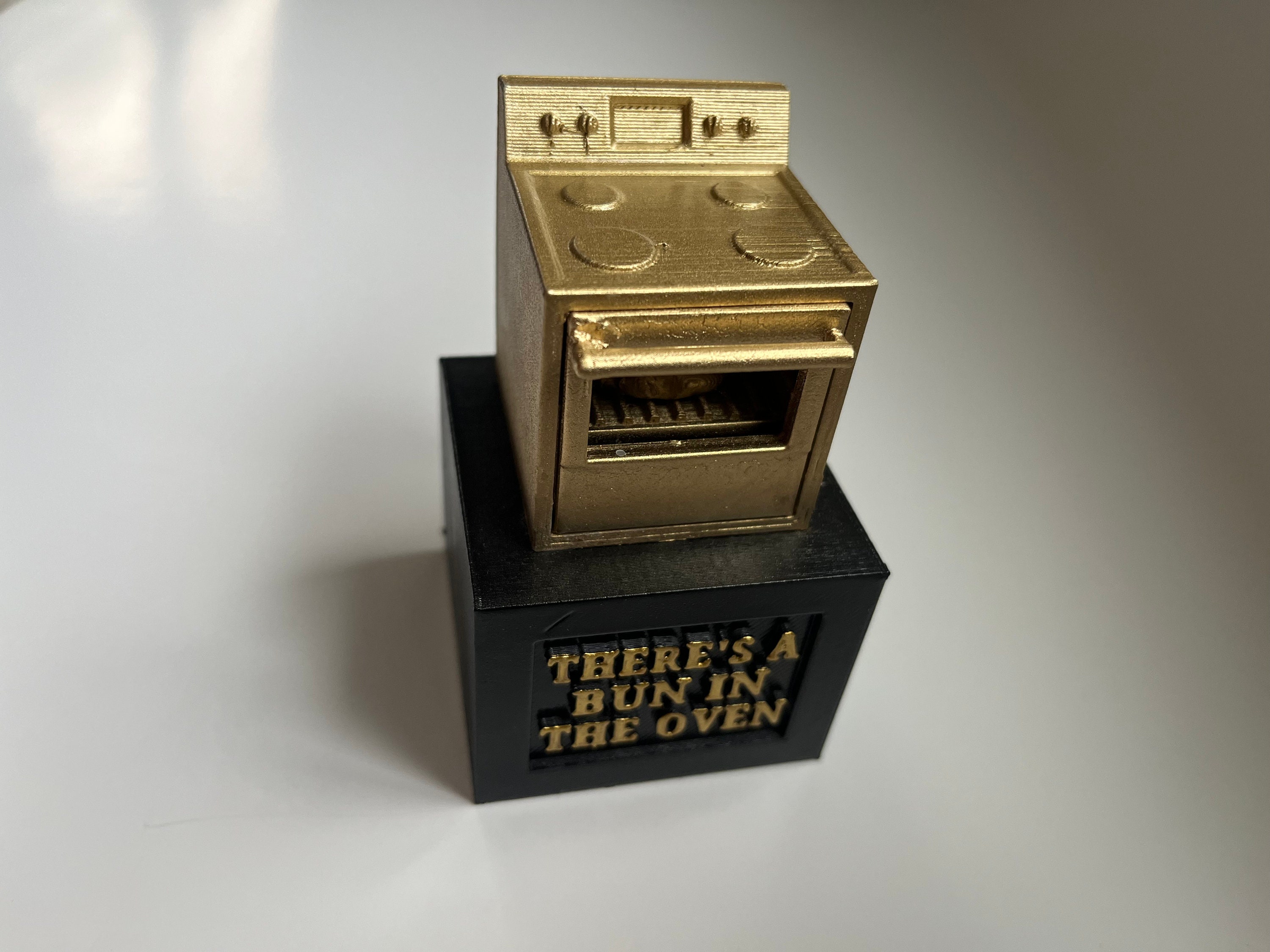 Bun in the Oven Trophy, Funny Trophy, Pregnancy Announcement, Baby Bump ...