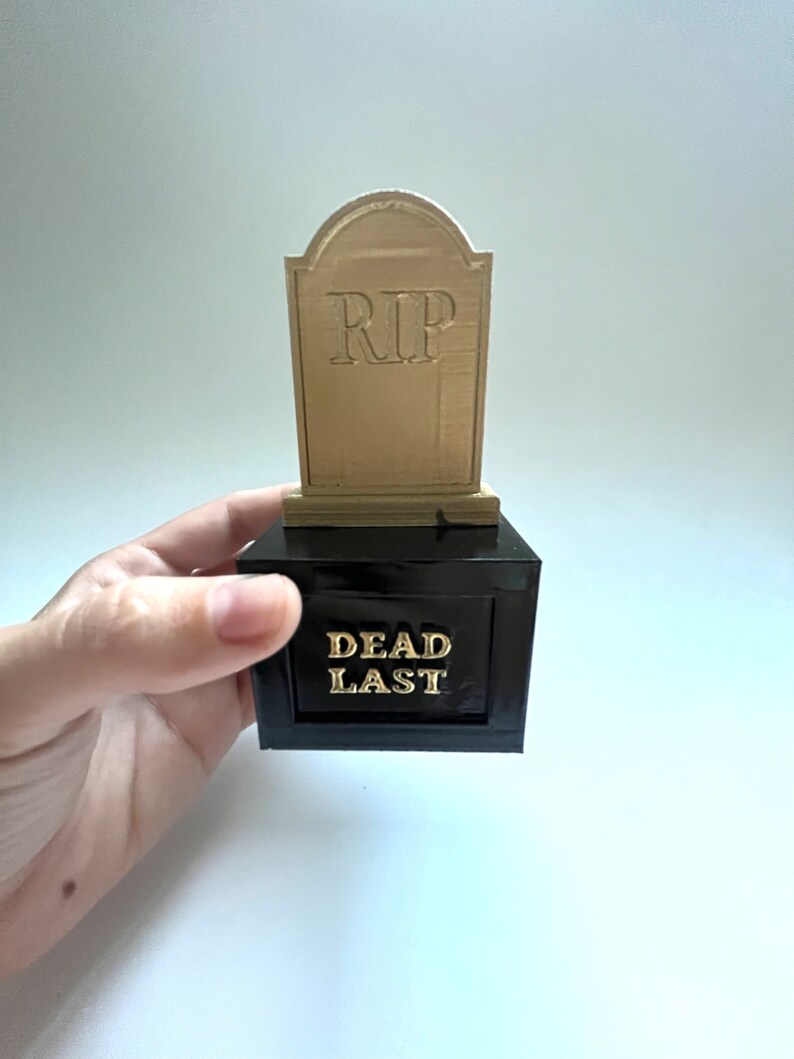 Dead Last Trophy, Funny Trophy, Game Night Award, Gag Gift, Loser ...