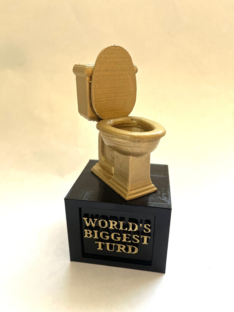 Worlds Biggest Turd Trophy, Funny Trophy, Funny Gift for Him, Gag Gift ...