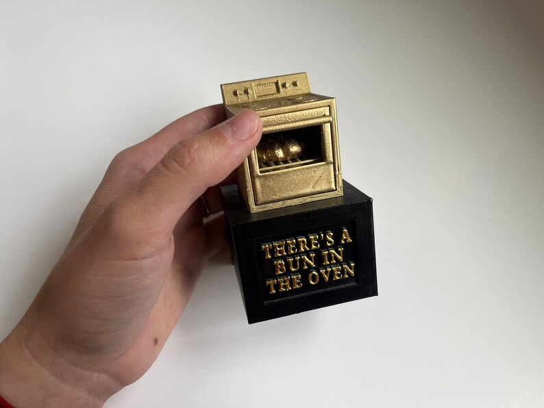 Bun in the Oven Trophy, Funny Trophy, Pregnancy Announcement, Baby Bump ...