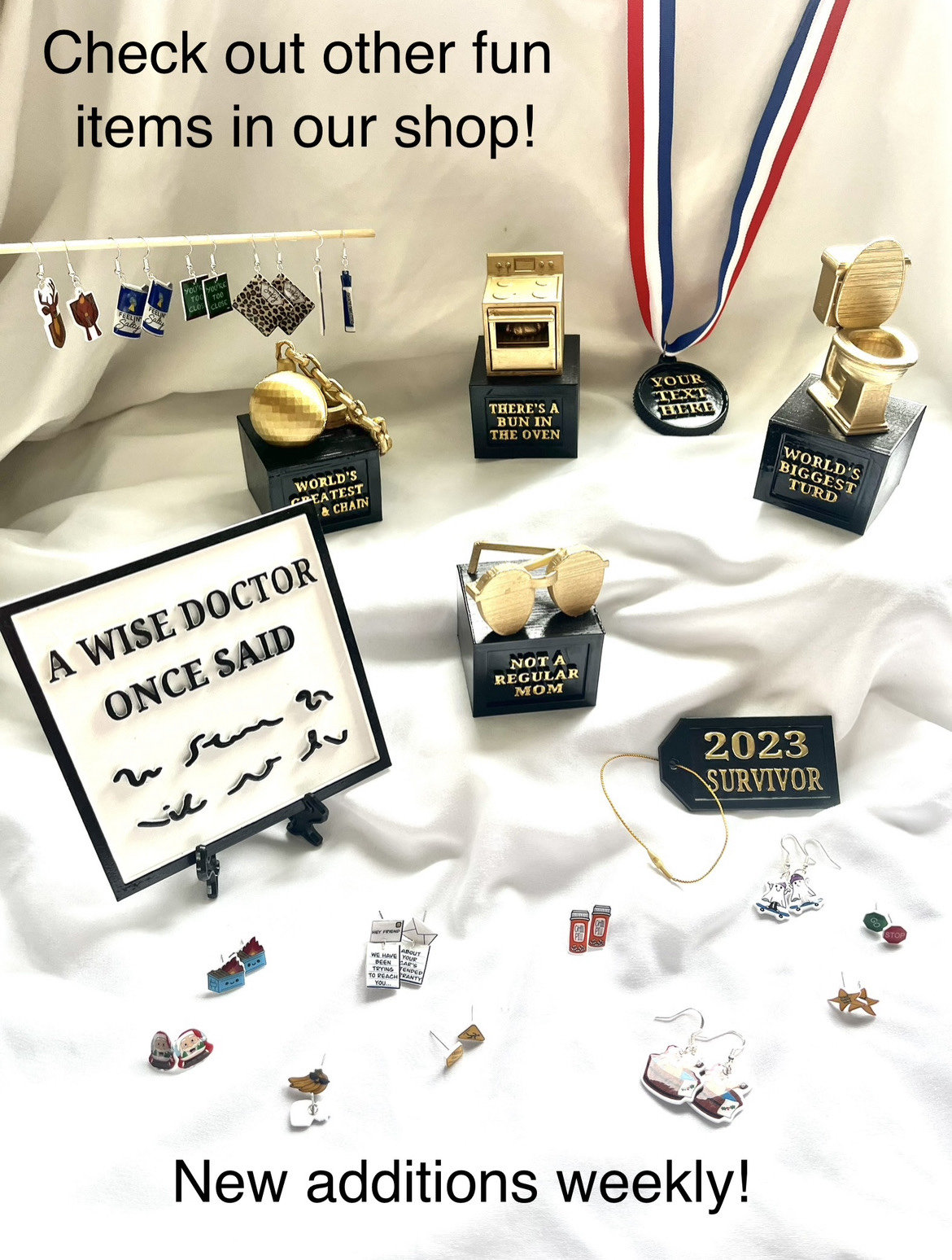 Dead Last Trophy, Funny Trophy, Game Night Award, Gag Gift, Loser ...