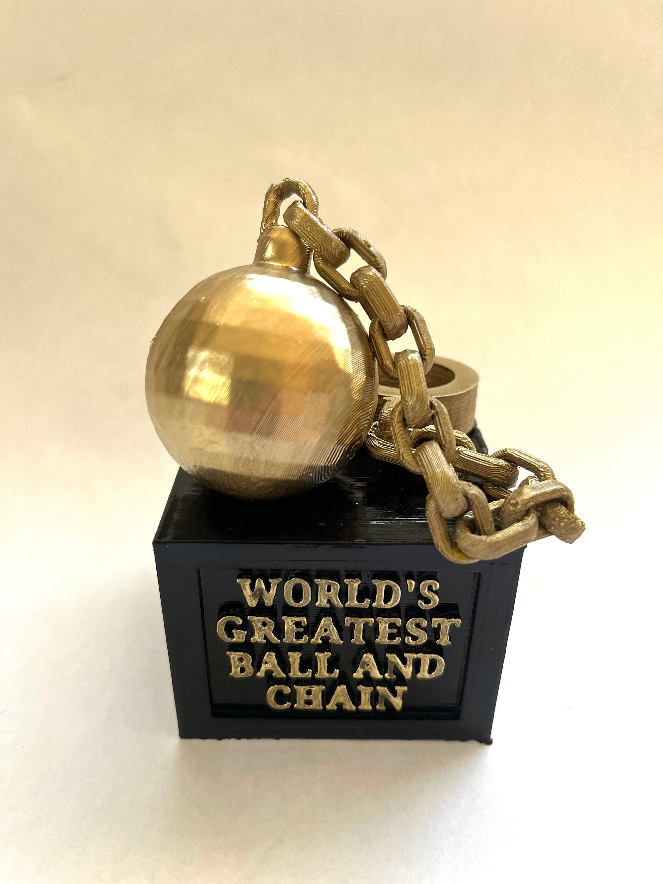 Worlds Greatest Ball and Chain Trophy, Funny Trophy, Funny Gift for Him ...