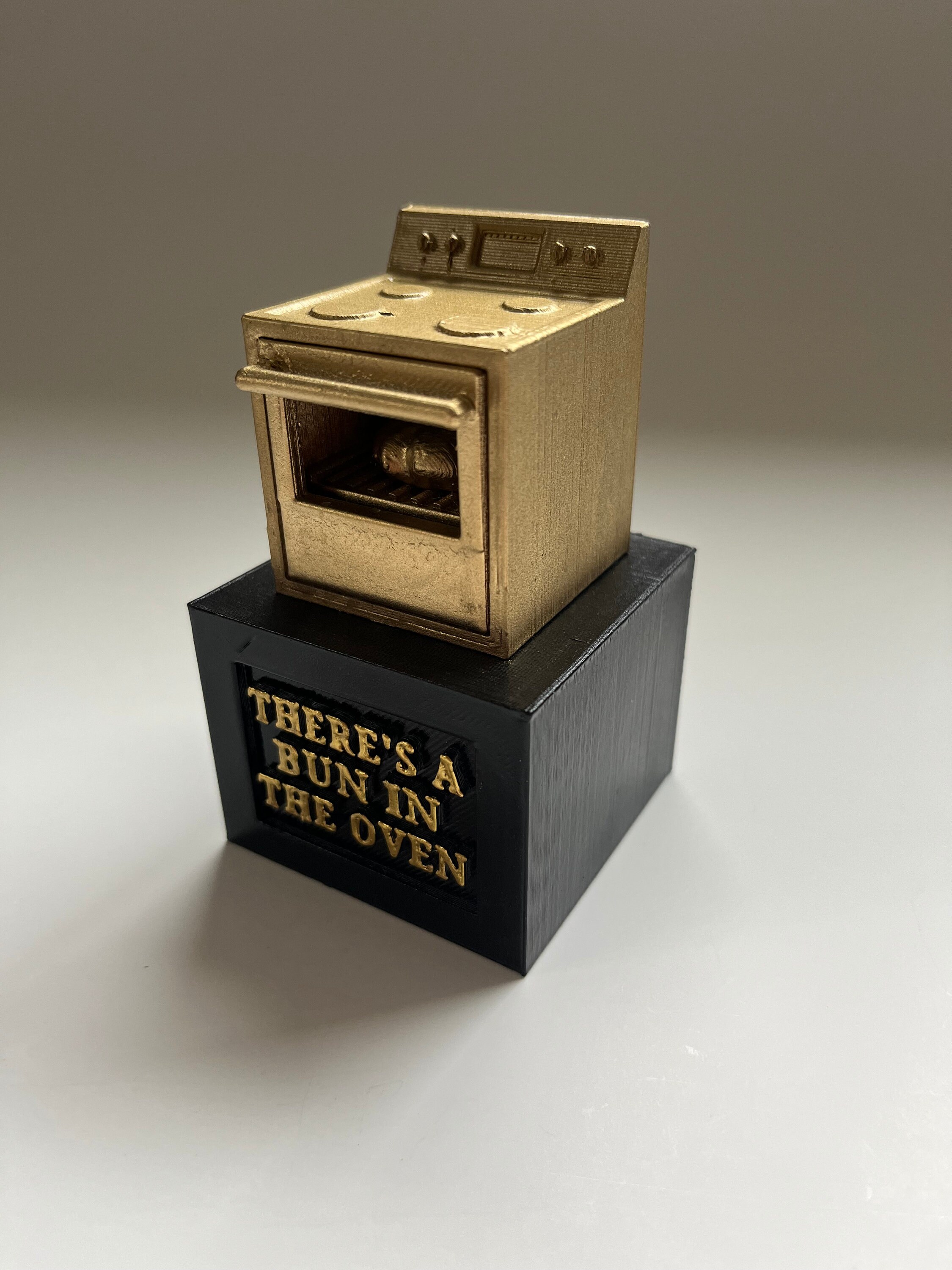 Bun in the Oven Trophy, Funny Trophy, Pregnancy Announcement, Baby Bump ...