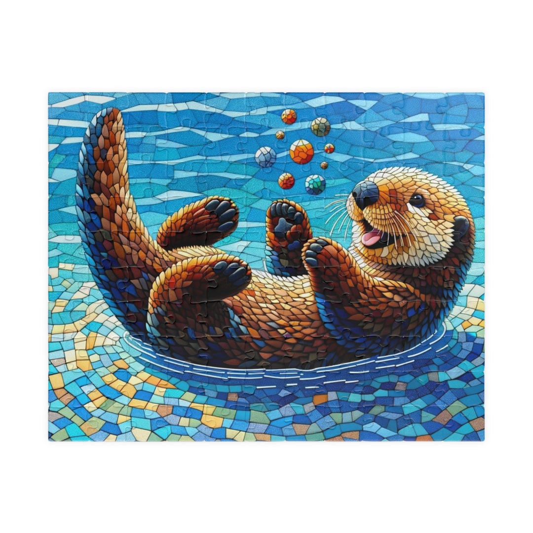 Sea Otter Puzzle, Ocean Wildlife Puzzle, Marine Animal Puzzle, 110, 252 ...
