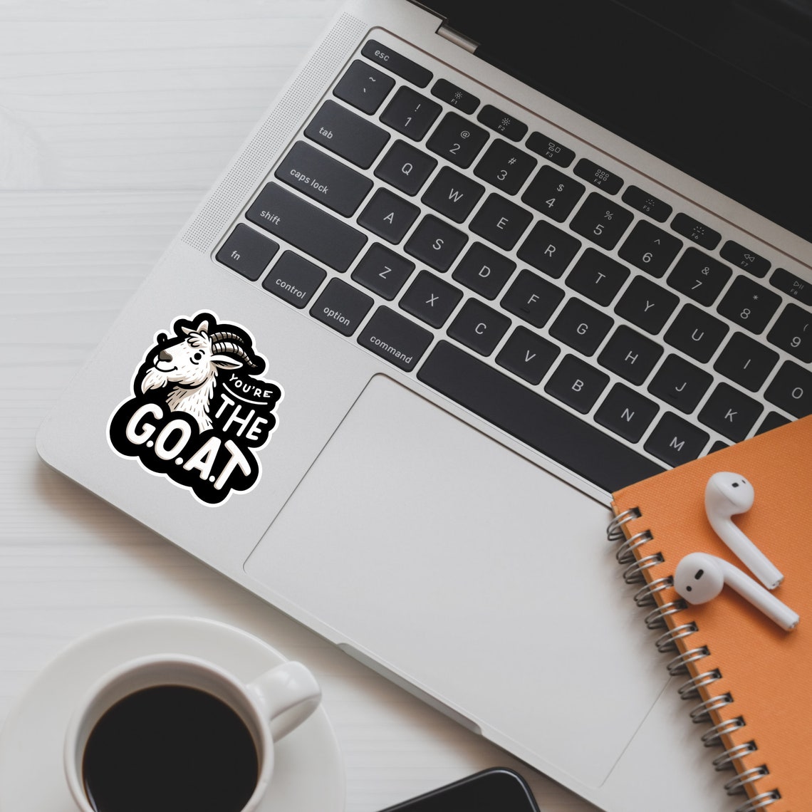 You're the G.O.A.T - Greatest of All Time Goat Sticker, Funny Sticker ...