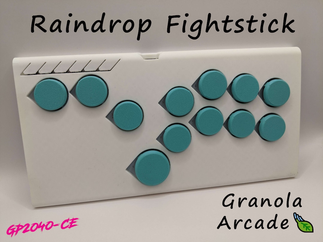 Raindrop by Granola Arcade Leverless Fightstick Game Controller for PC, Steam Deck, PS3/4 ...